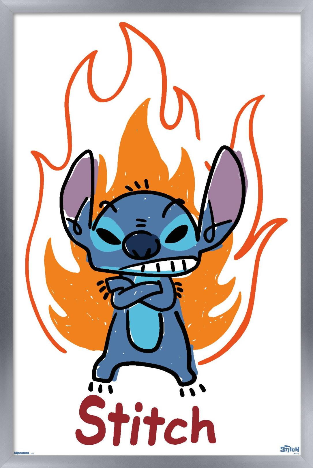 Disney Lilo & Stitch (2002) - Fire & Attitude Wall Poster, 14.725" x 22 ...