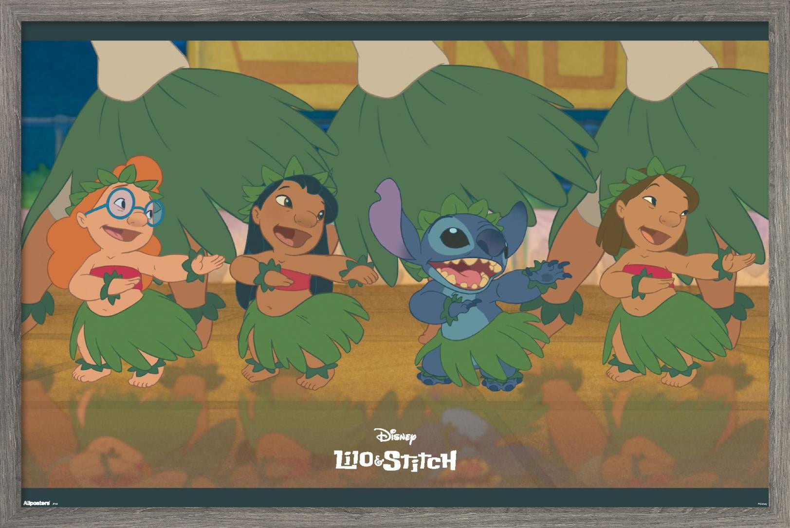 Disney Lilo & Stitch (2002) - Lilo & Friends Hula Wall Poster, 22.375 ...