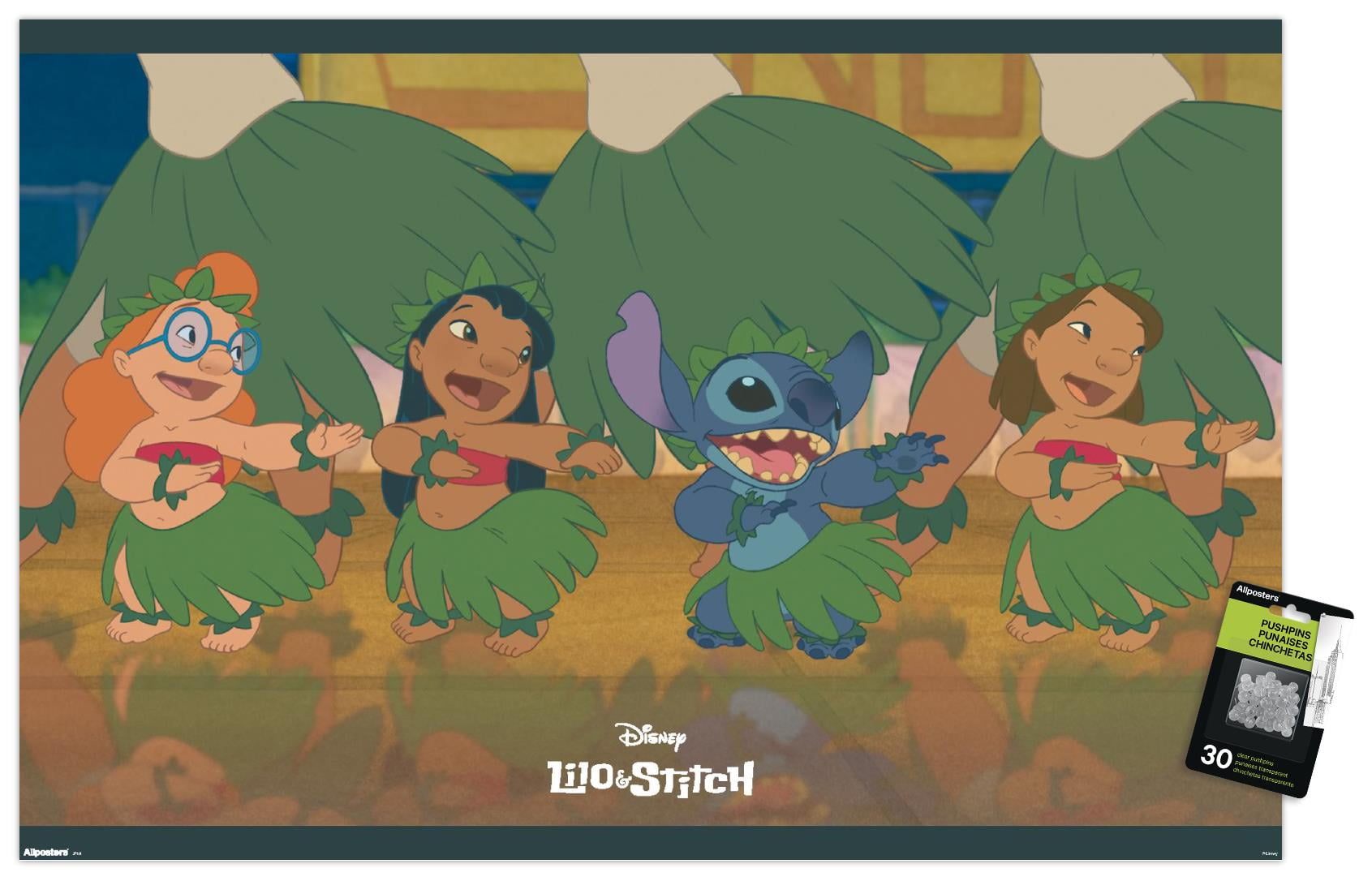 Disney Lilo & Stitch (2002) - Lilo & Friends Hula Wall Poster with ...