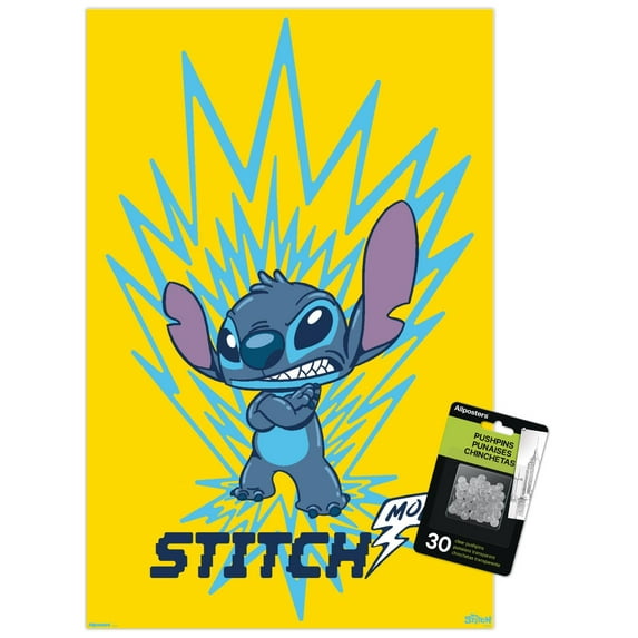 Disney Lilo & Stitch (2002) - Power Mode Wall Poster with Push Pins, 14 ...