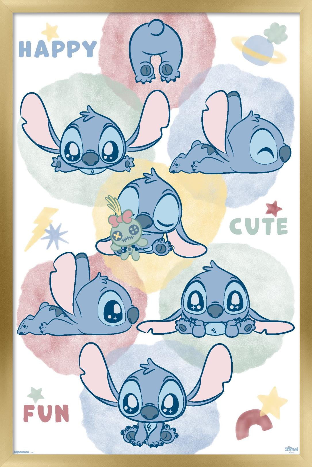 Disney Lilo & Stitch (2002) - Sleepy & Sweet Grid Wall Poster, 14.725 ...