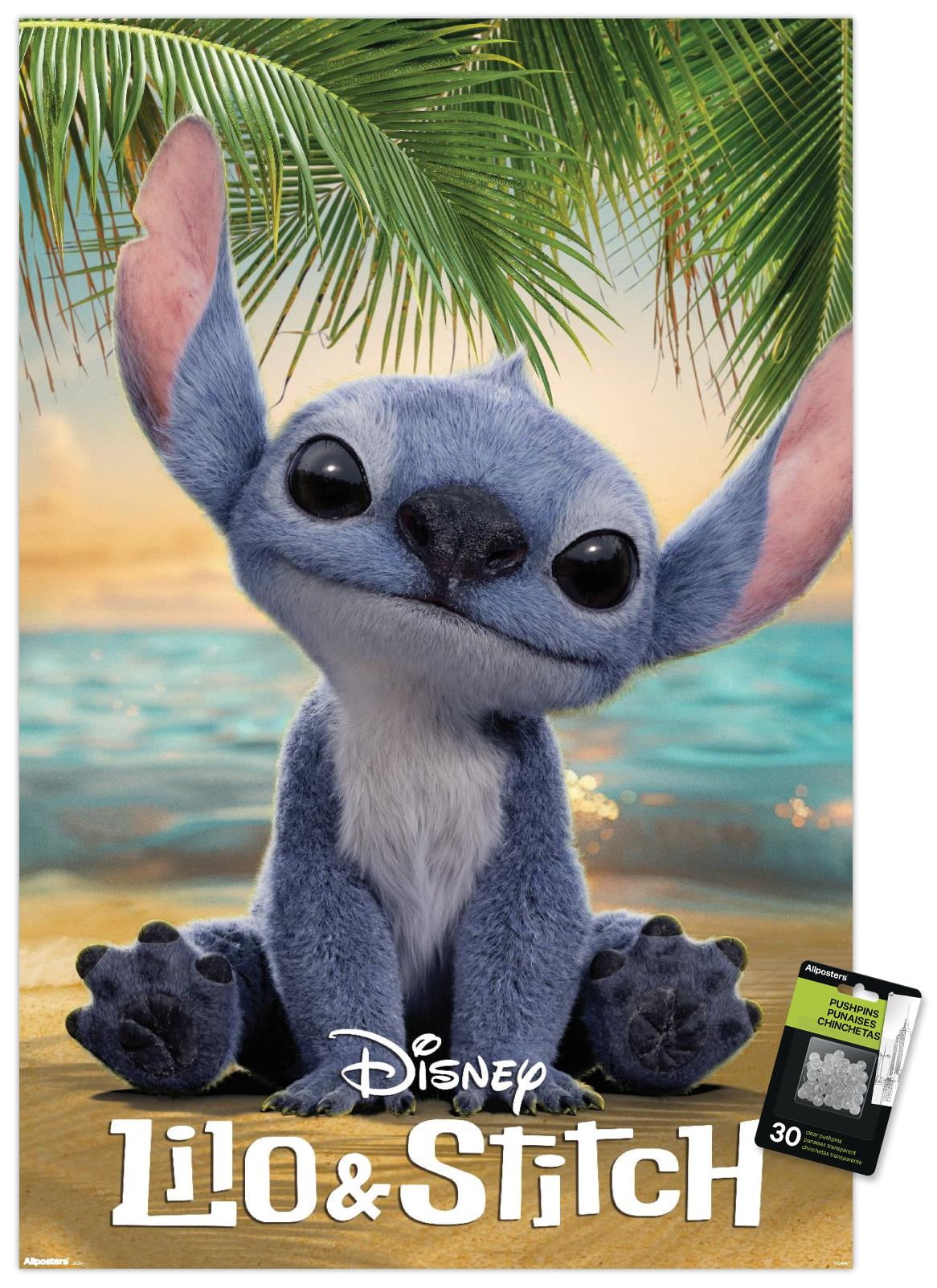 Disney Lilo & Stitch (2025) - Beach Pose One Sheet Wall Poster with ...