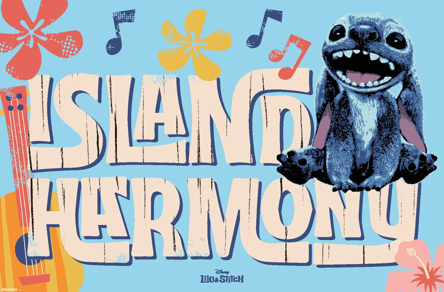 Disney Lilo & Stitch (2025) - Island Harmony Wall Poster, 14.725" x 22. ...