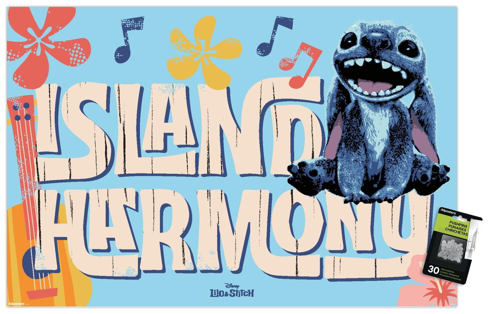Disney Lilo & Stitch (2025) - Island Harmony Wall Poster with Push Pins, 22.375" x 34" - Walmart.com