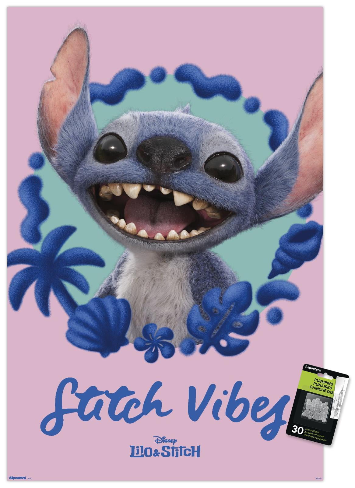 Disney Lilo & Stitch (2025) - Stitch Vibes Wall Poster with Pushpins ...