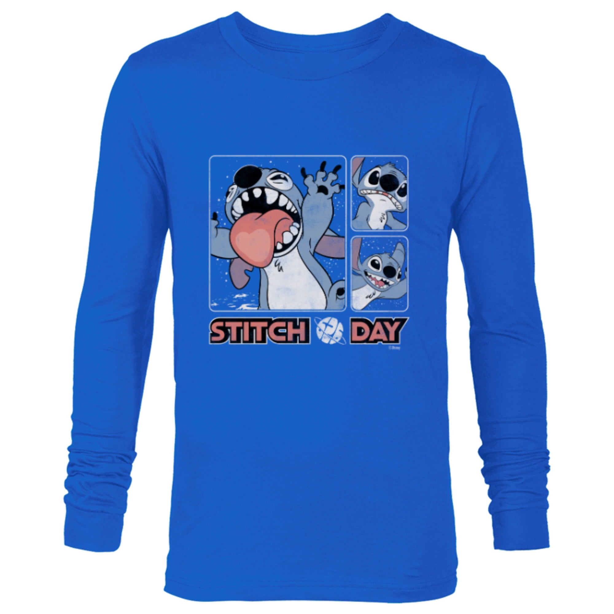 Disney Lilo & Stitch 626 Stitch Day Silly Faces Distressed - Long ...