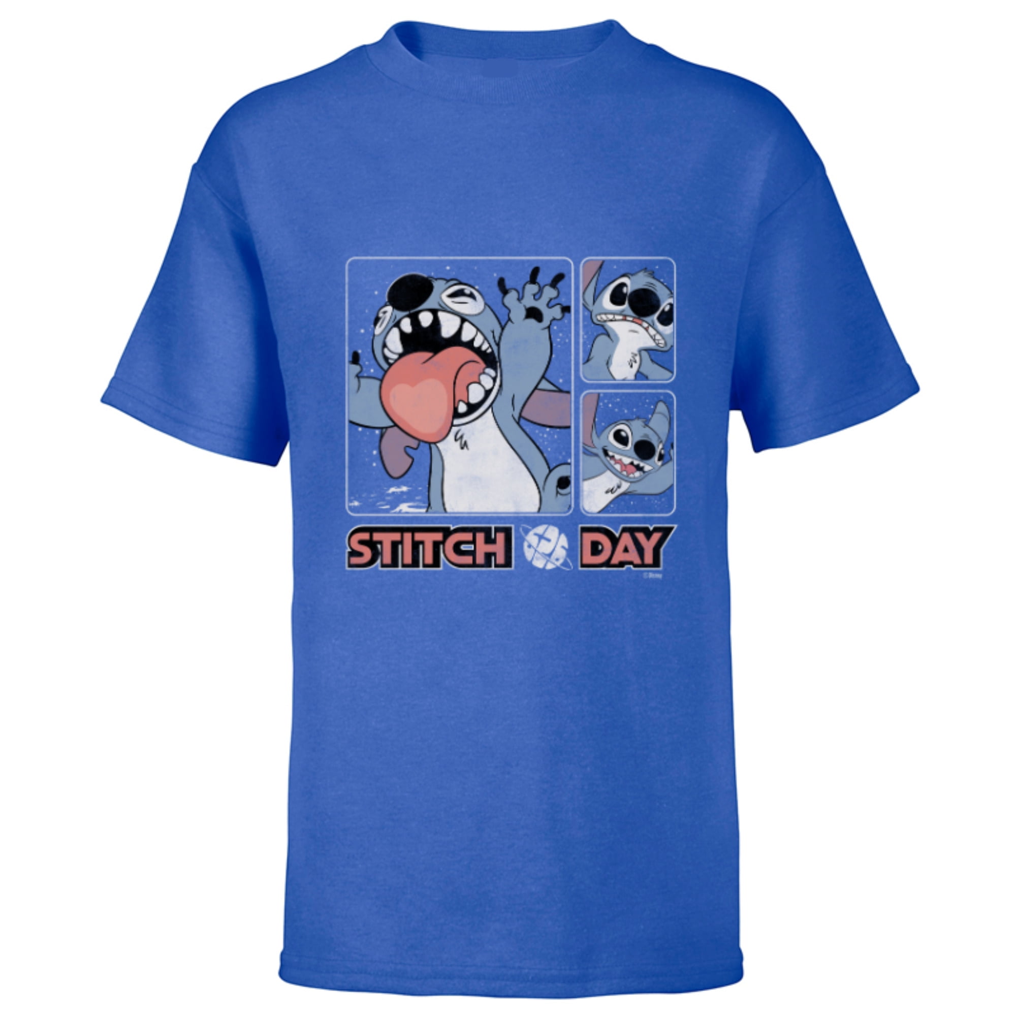 Disney Lilo & Stitch 626 Stitch Day Silly Faces Distressed - Short ...