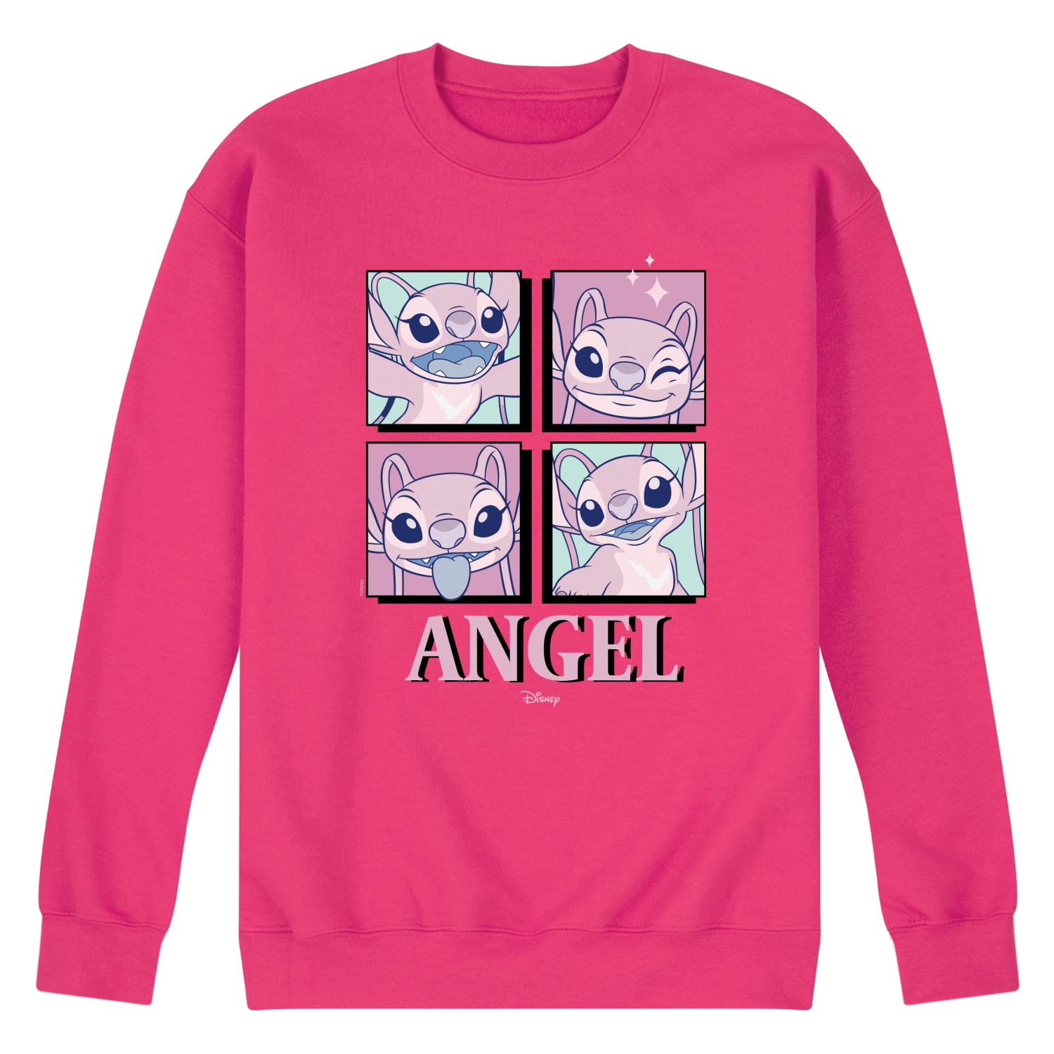 Disney - Lilo & Stitch - All The Expressions Of Angel - Men's Crew Neck ...