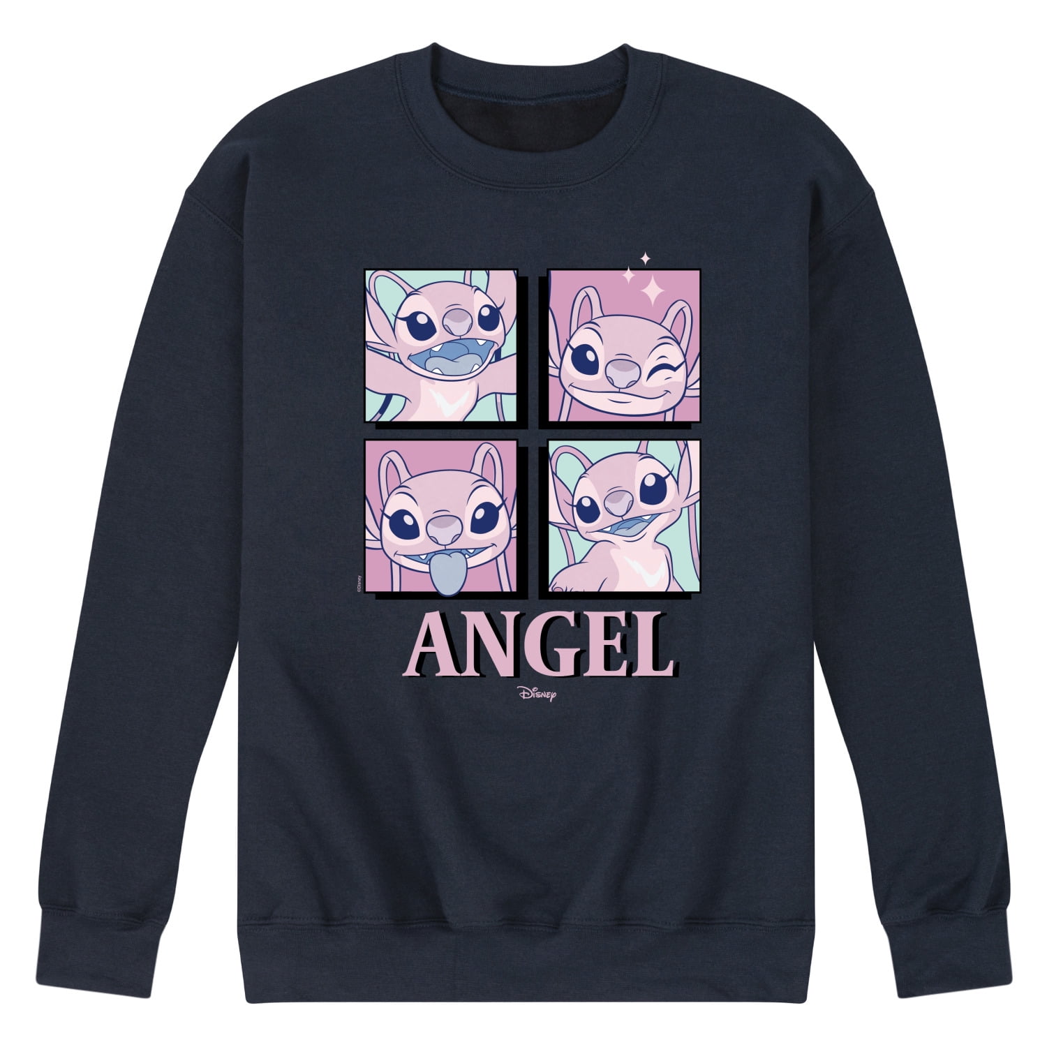Disney - Lilo & Stitch - All The Expressions Of Angel - Men's Crew Neck ...