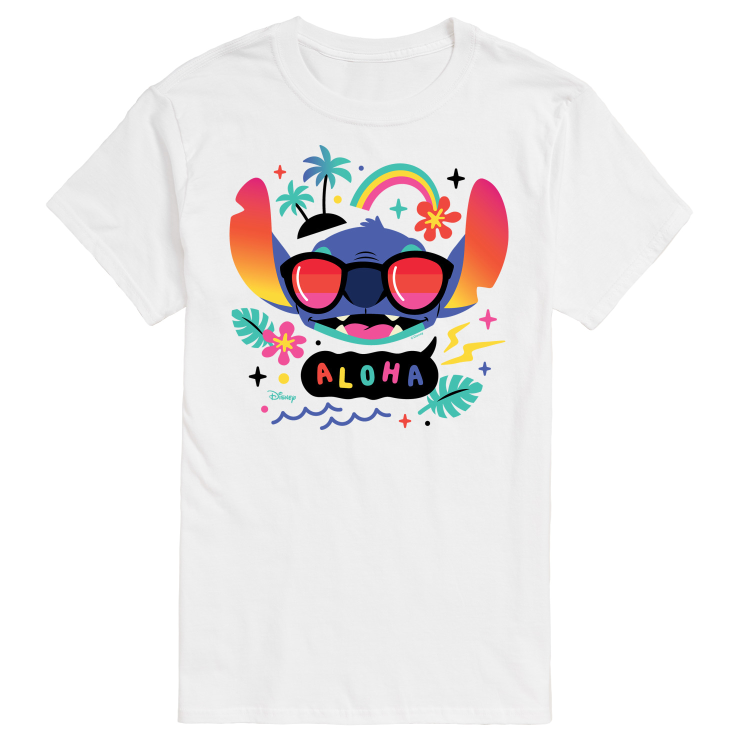 Disney - Lilo & Stitch - Aloha - Men's Short Sleeve Graphic T-Shirt ...