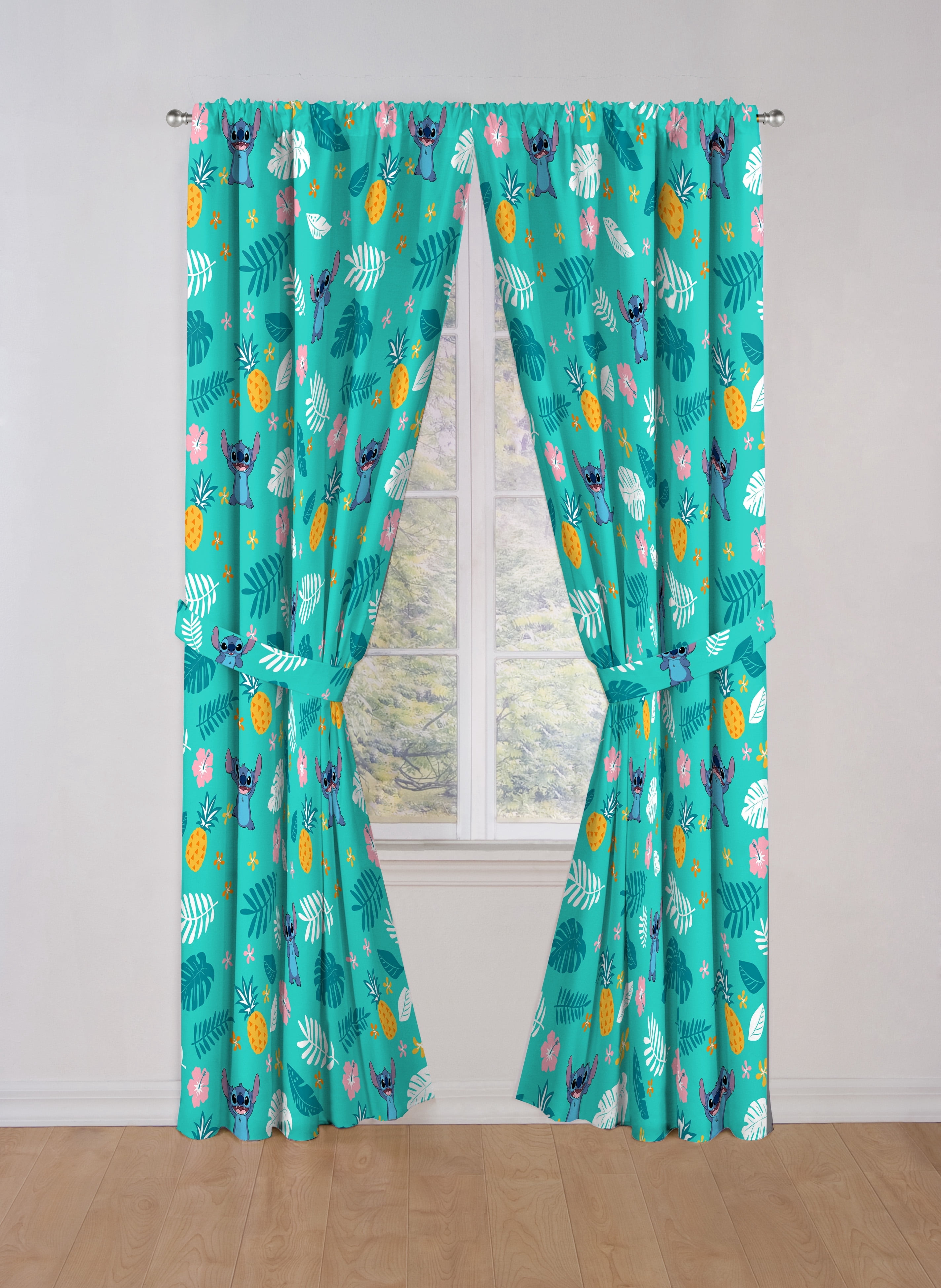 Disney Lilo & Stitch Aloha Stitch 2 Panels Drapes - 84 Inch - Walmart.com