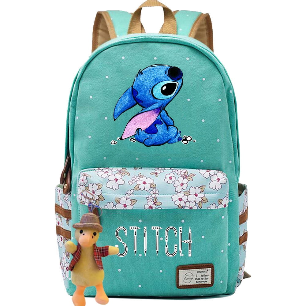 Disney Lilo & Stitch Angel Anime Backpacks Cartoon Laptop Backpack ...
