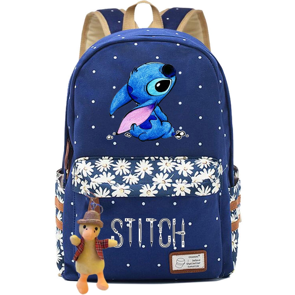 Disney Lilo & Stitch Angel Anime Backpacks Cartoon Laptop Backpack ...