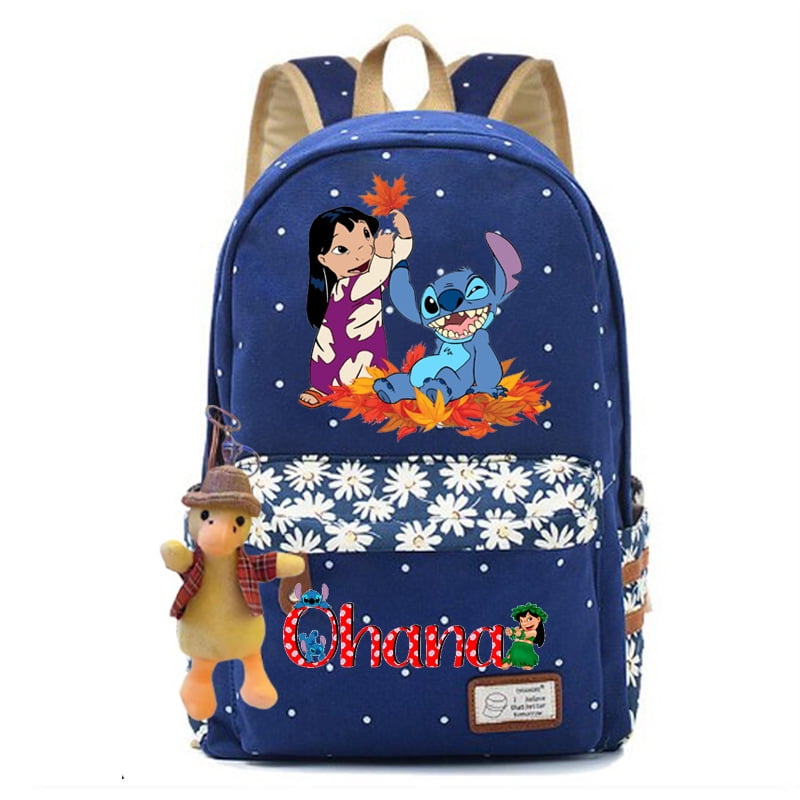 Disney Lilo & Stitch Angel Anime Backpacks Cartoon Laptop Backpack ...