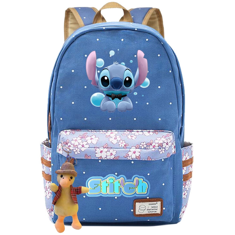 Disney Lilo & Stitch Angel Anime Backpacks Cartoon Laptop Backpack ...