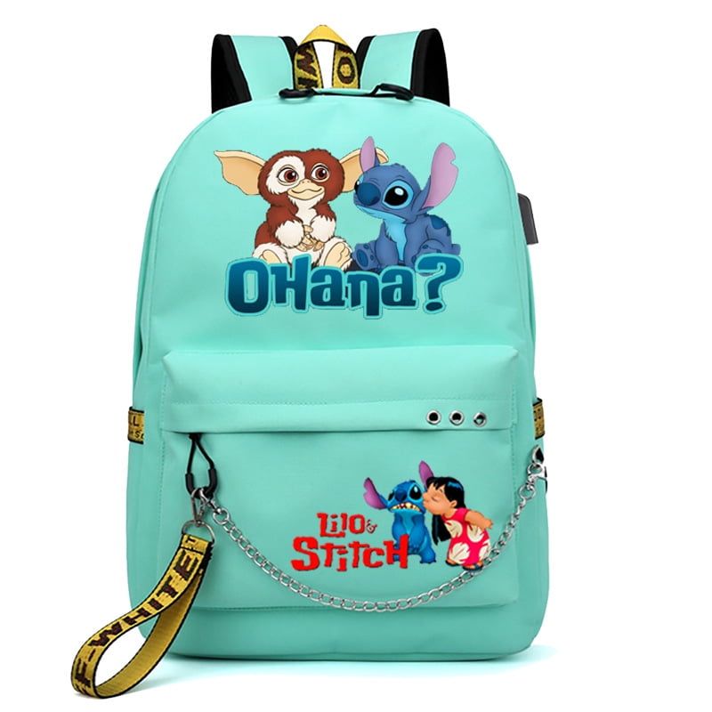 Disney Lilo & Stitch Angel Anime Backpacks Cartoon Laptop Backpack ...