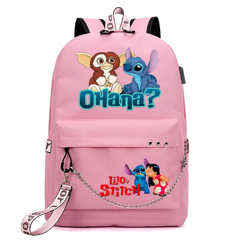 Disney Lilo & Stitch Angel Anime Backpacks Cartoon Laptop Backpack ...