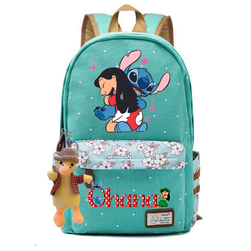 Disney Lilo & Stitch Angel Anime Backpacks Cartoon Laptop Backpack ...