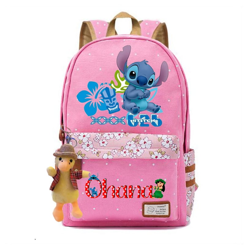 Disney Lilo & Stitch Angel Anime Backpacks Cartoon Laptop Backpack ...
