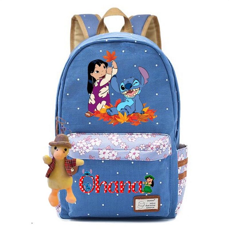 Disney Lilo & Stitch Angel Anime Backpacks Cartoon Laptop Backpack ...