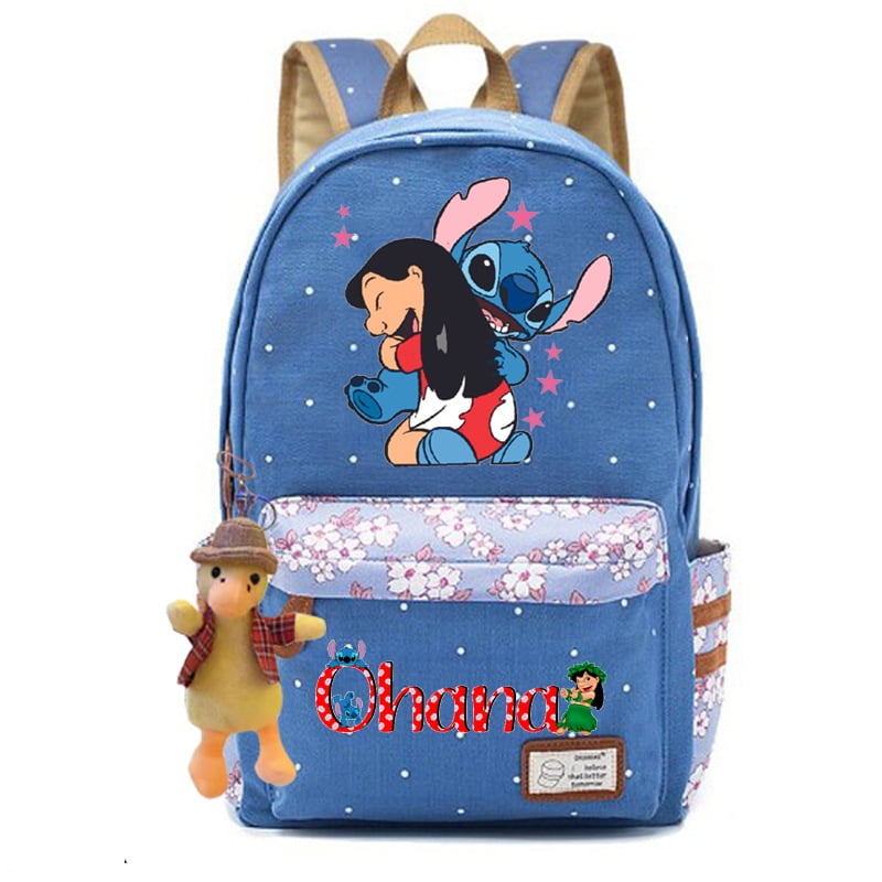 Disney Lilo & Stitch Angel Anime Backpacks Cartoon Laptop Backpack ...