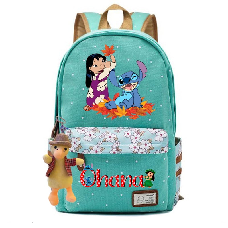 Disney Lilo & Stitch Angel Anime Backpacks Cartoon Laptop Backpack ...