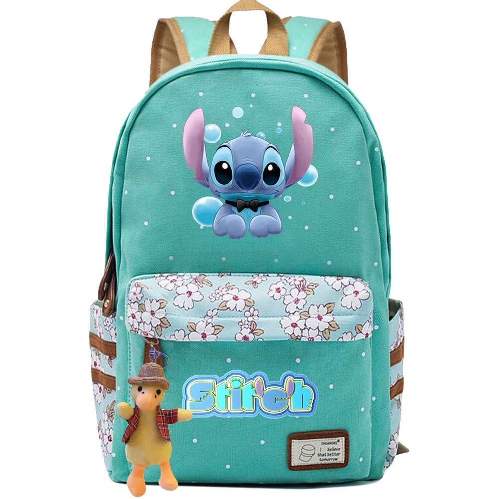 Disney Lilo & Stitch Angel Anime Backpacks Cartoon Laptop Backpack ...