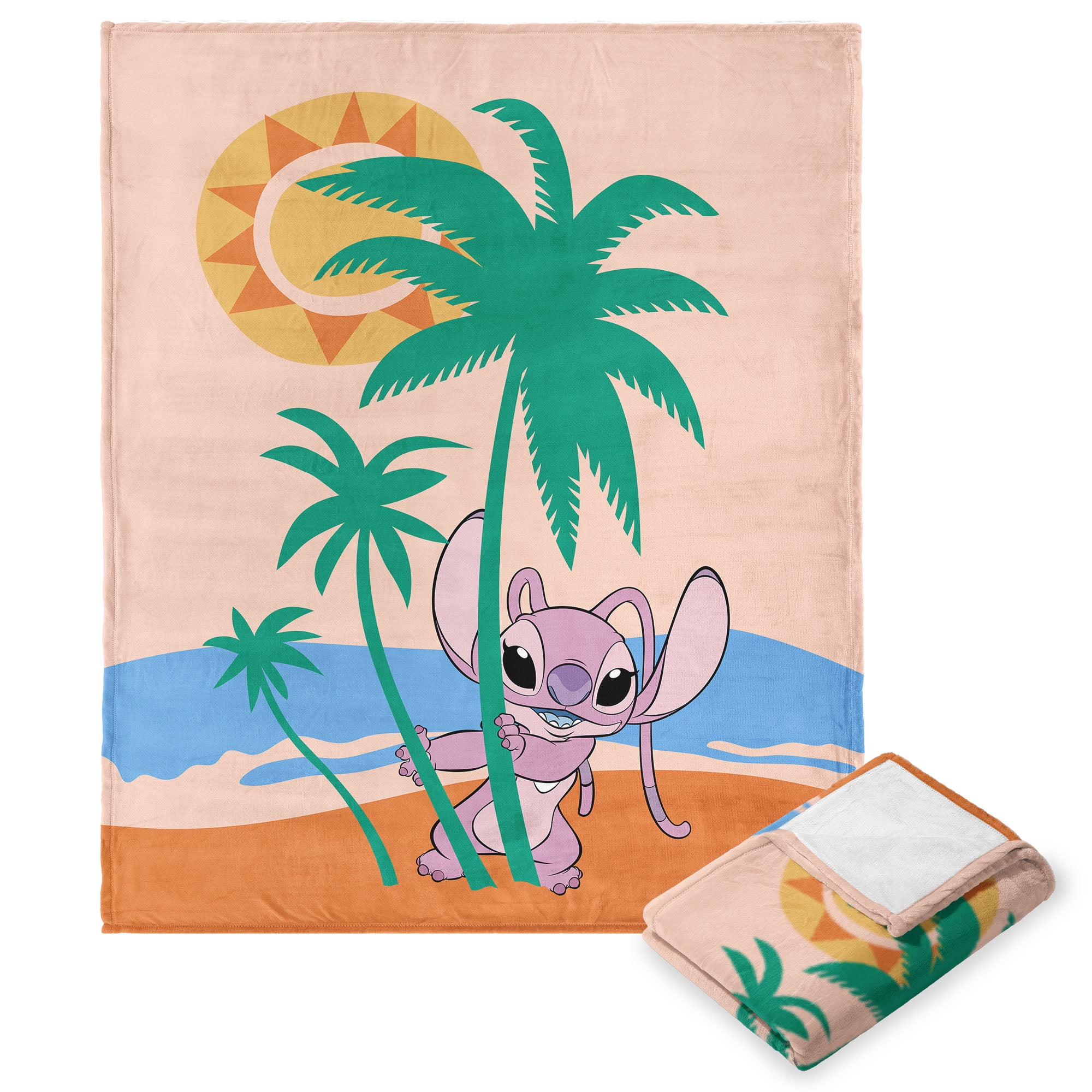 Disney Lilo & Stitch Angel Beach Kids Silk Touch Throw Blanket ...