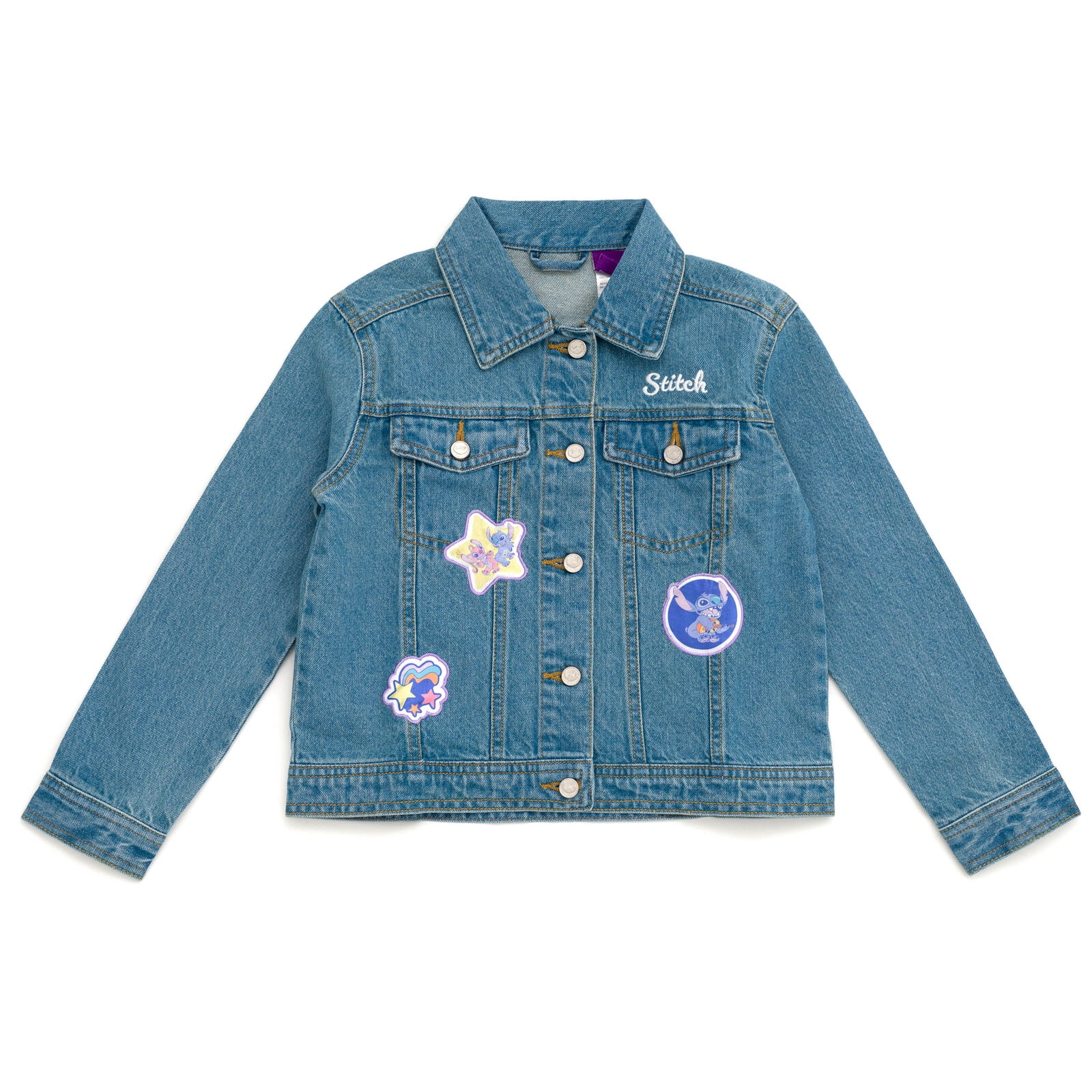 Disney Lilo & Stitch Angel Denim Jacket Little Kid to Big Kid - Walmart.com