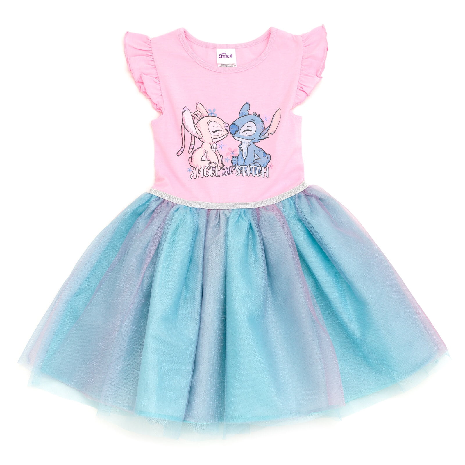 Disney Lilo & Stitch Angel Tulle Dress Little Kid to Big - Walmart.com