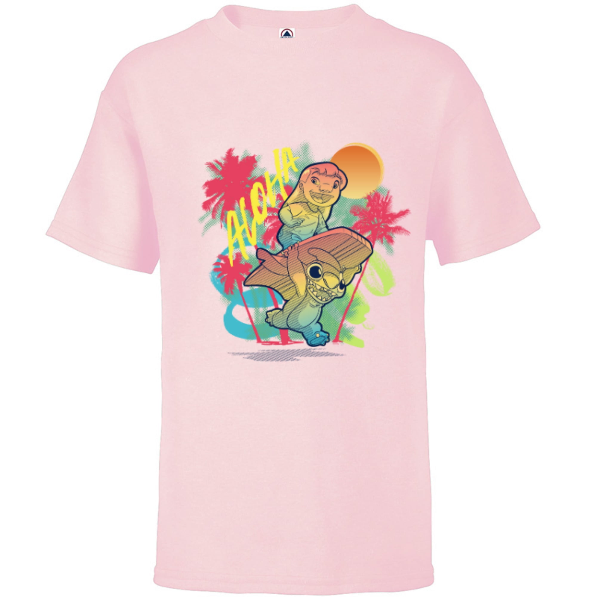 Disney Lilo & Stitch Beach Vibes Sunny Surfing Aloha - Short Sleeve T ...