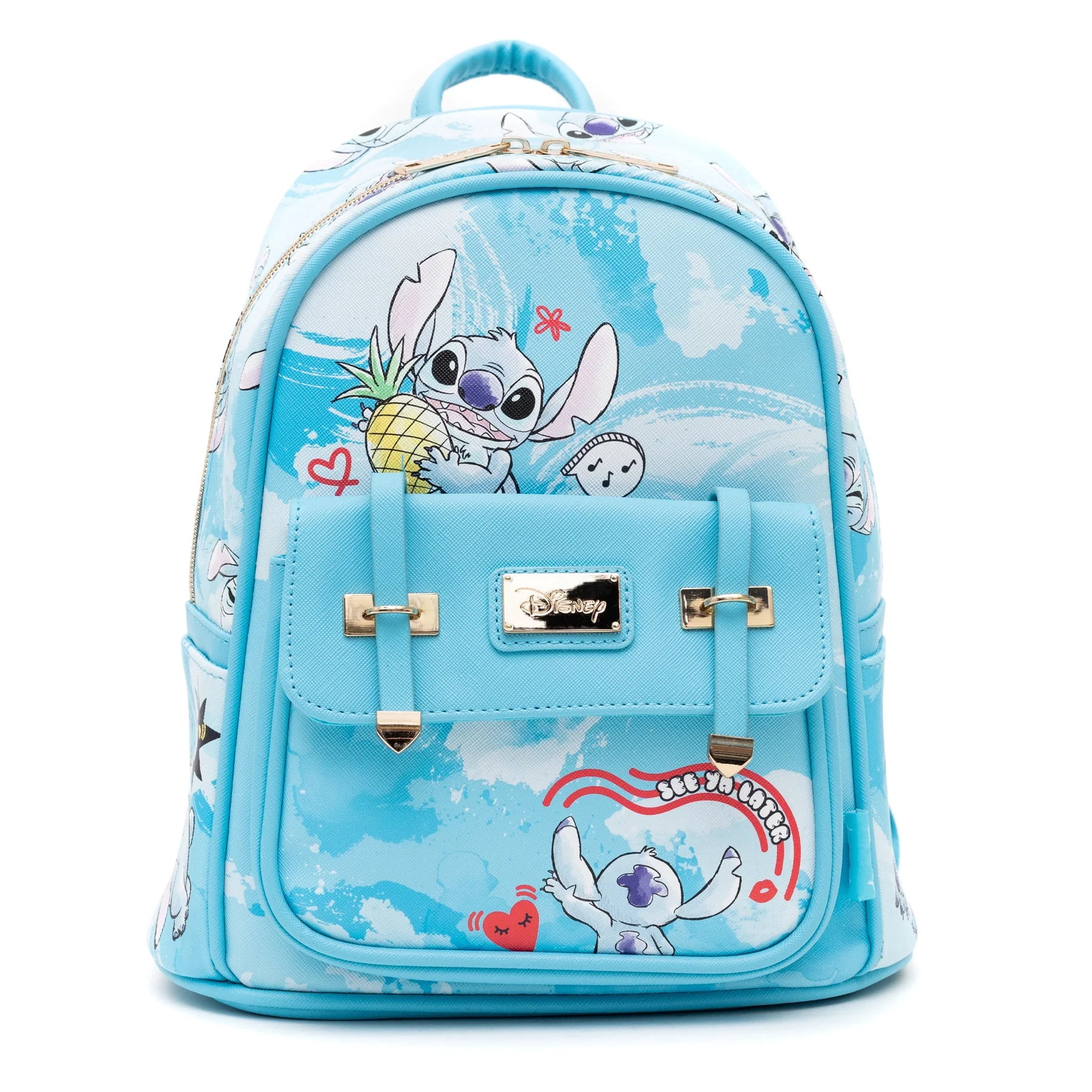 Stitch WondaPop 11" Vegan Leather Fashion Mini Backpack - Walmart.com
