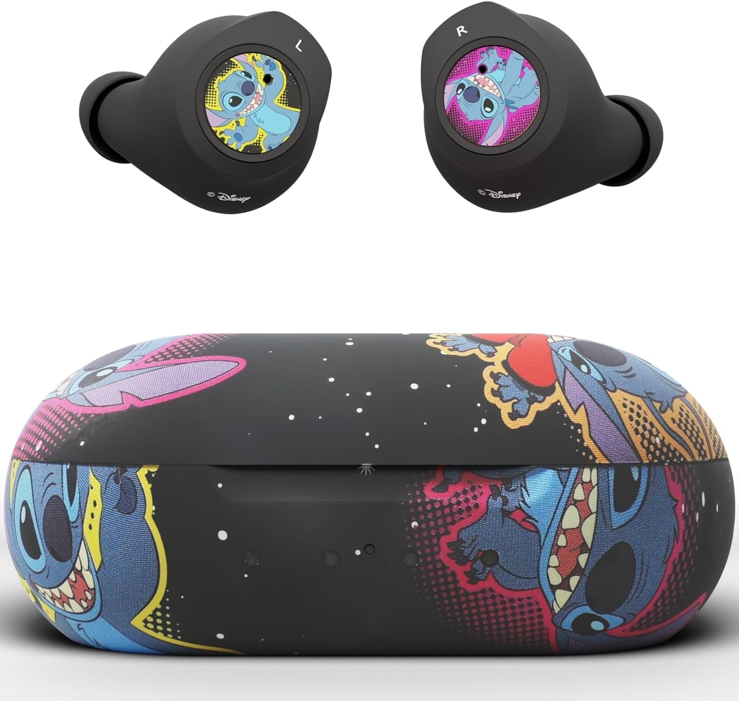 Disney Lilo & Stitch Wireless Bluetooth Earbuds for Kids with Charging ...