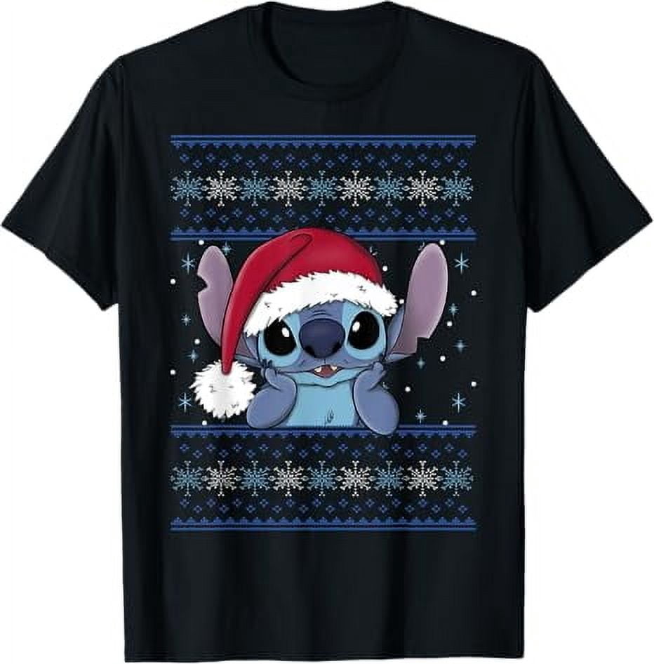Disney Lilo & Stitch Christmas Stitch Style T-Shirt - Walmart.com