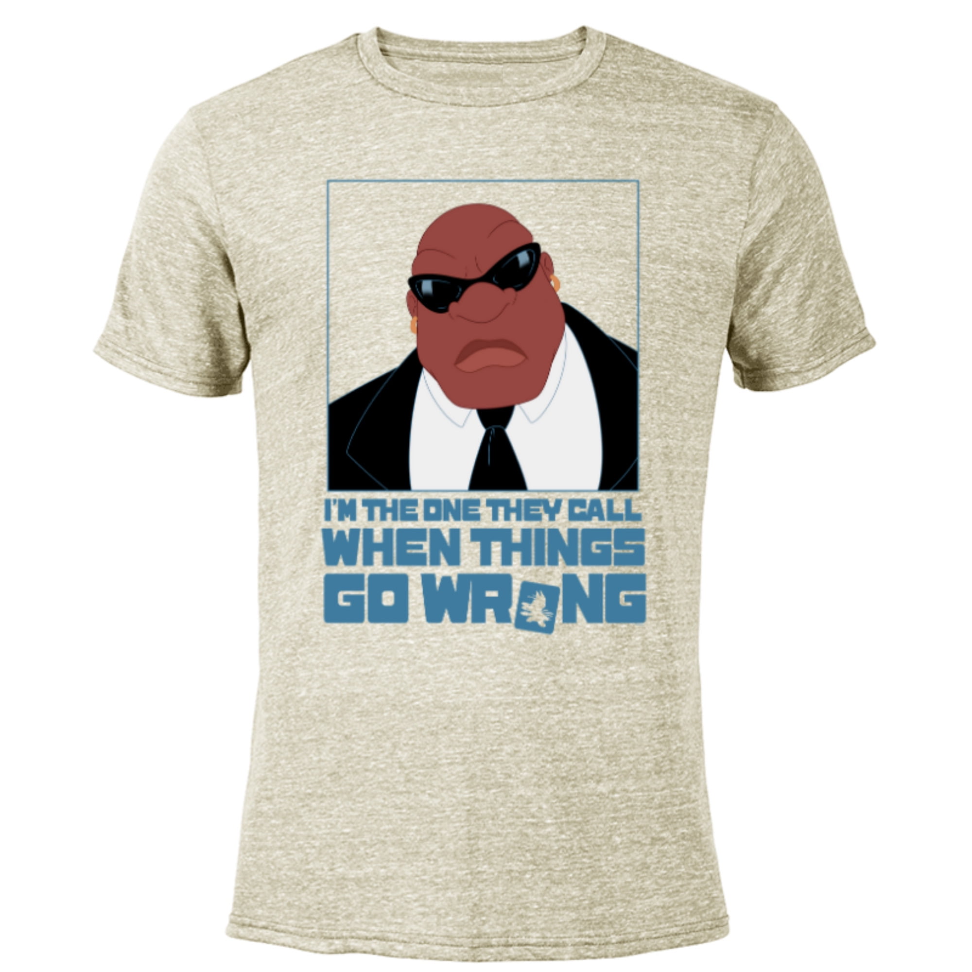 Disney Lilo & Stitch Cobra Bubbles Call When Things Go Wrong - Short Sleeve Blended T-Shirt for ...