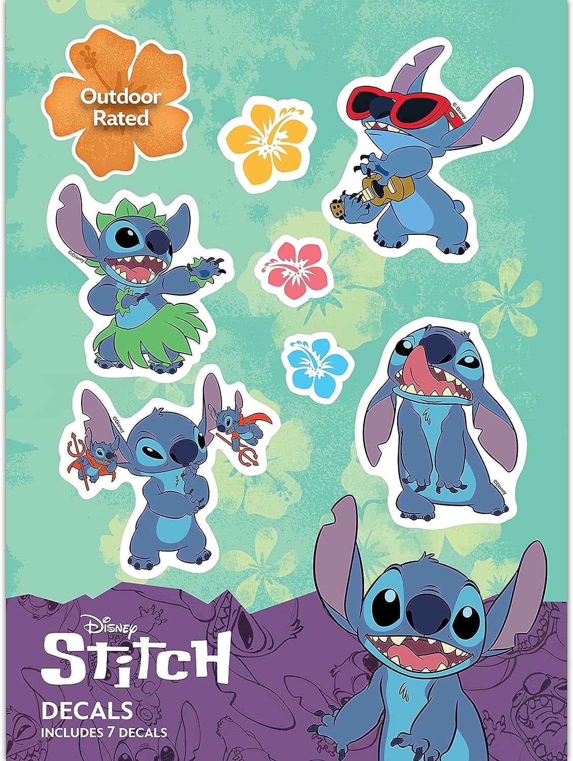 Disney Lilo and Stitch Decals - Set of 7 Lilo and Stitch Stickers for ...