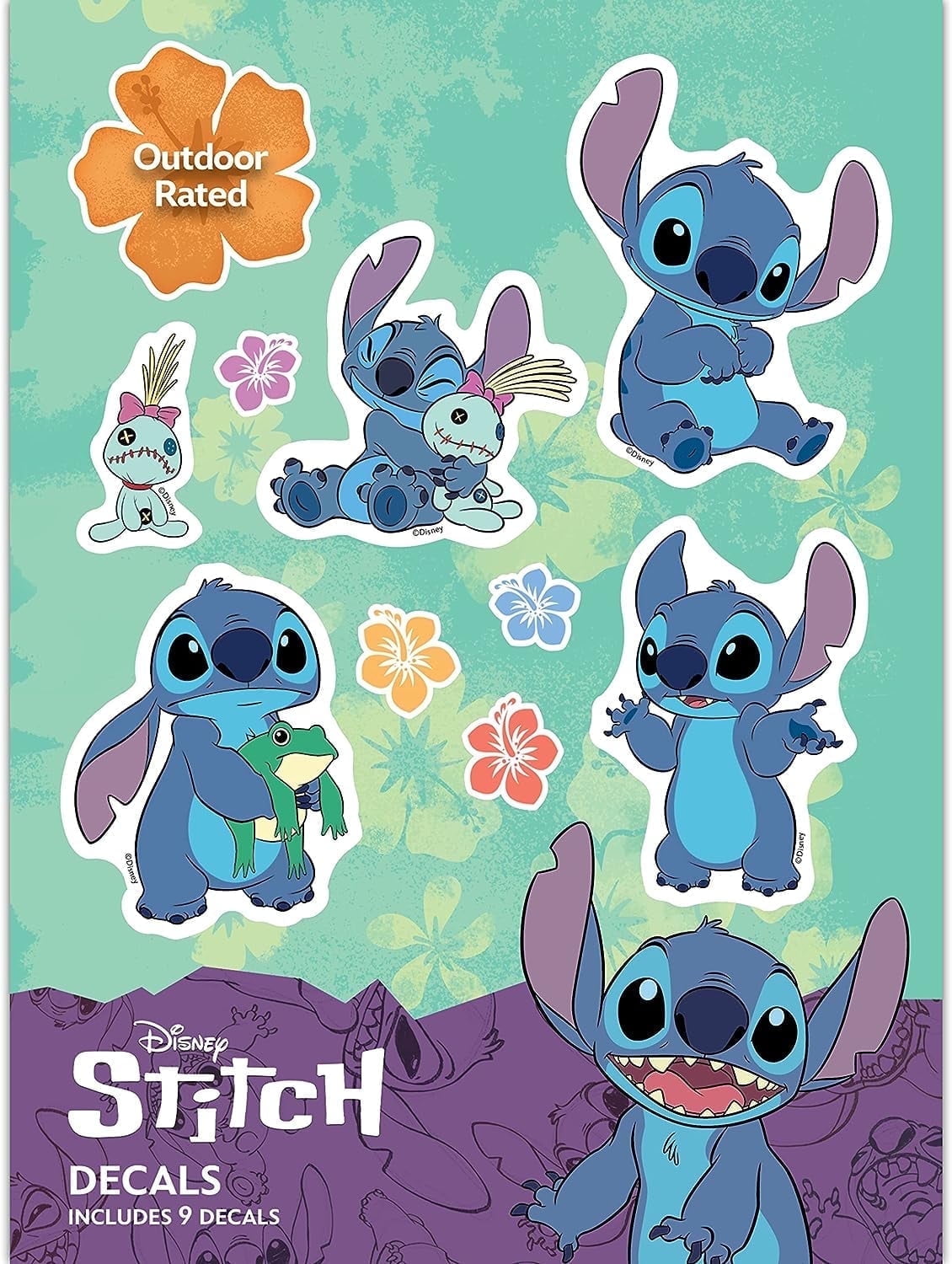 Disney Lilo and Stitch Decals - Set of 9 Lilo and Stitch Stickers for ...