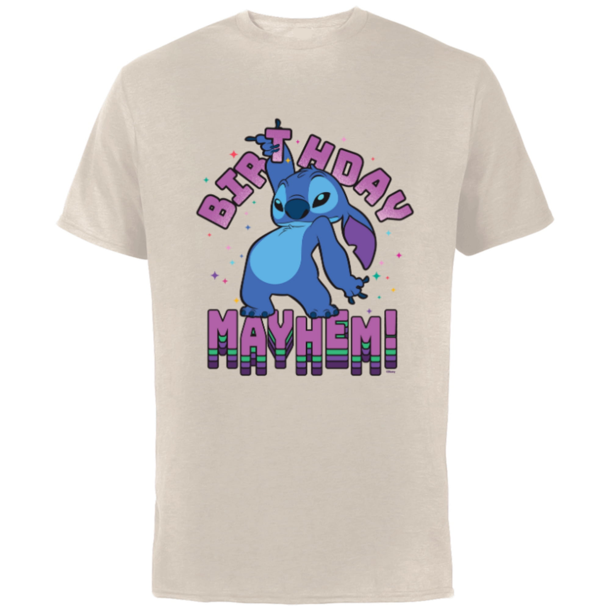 Disney Lilo & Stitch Disco Dance Birthday Mayhem! - Short Sleeve Cotton ...