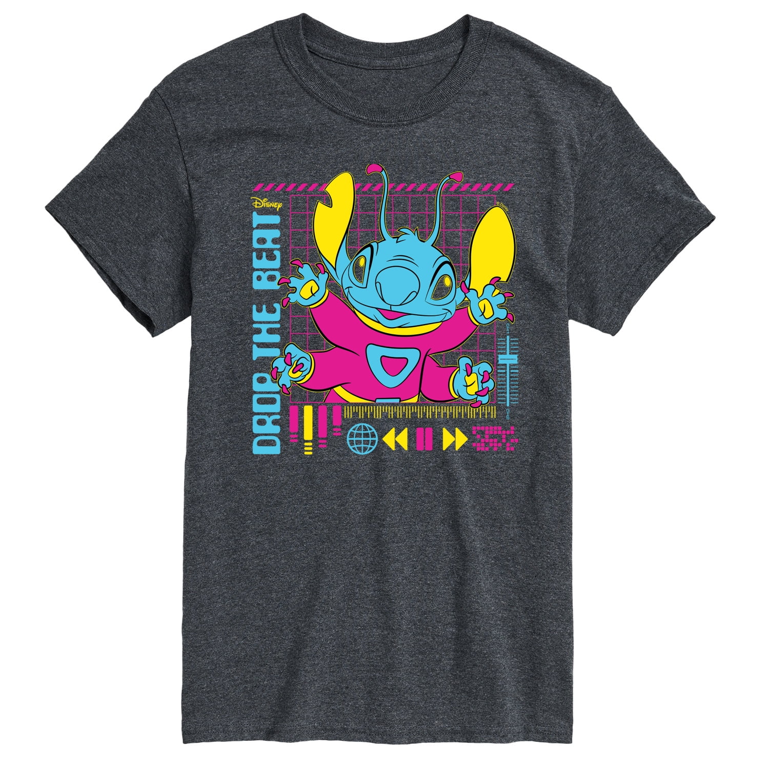 Disney - Lilo & Stitch - Drop The Beat - Men's Short Sleeve Graphic T ...