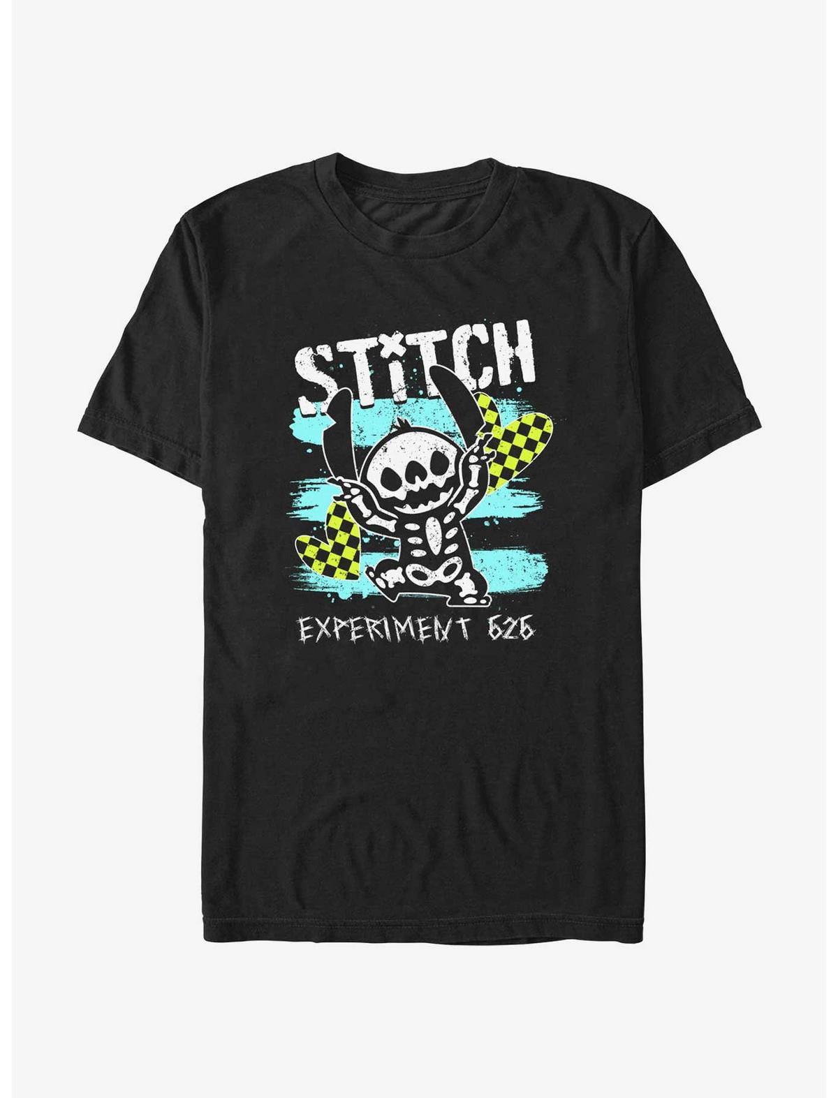 Disney Lilo & Stitch Emo Skelestitch T-Shirt - Walmart.com