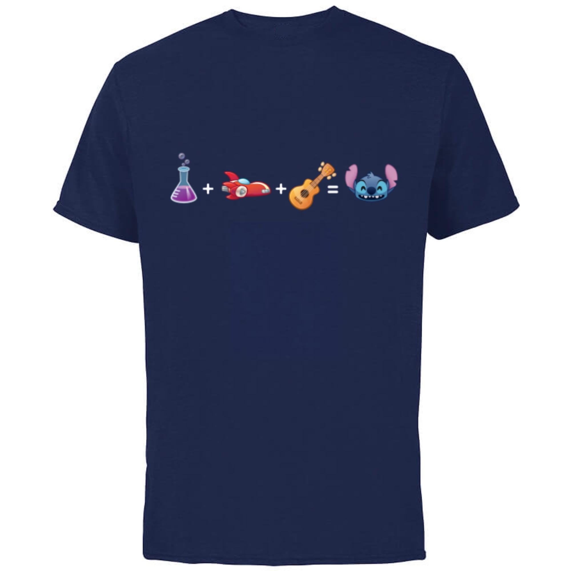 Disney Lilo & Stitch Emoji Code Formula - Short Sleeve Cotton T-Shirt ...