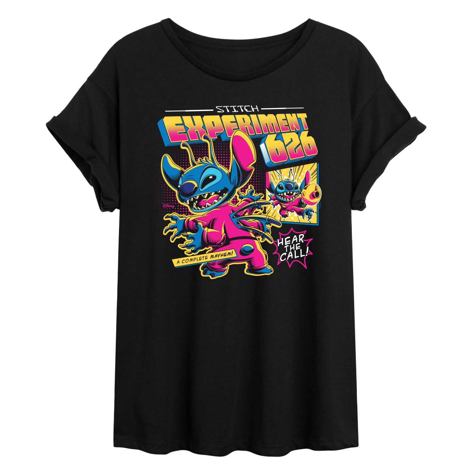 Disney - Lilo & Stitch - Experiment 626 Cover - Women's Oversized T ...