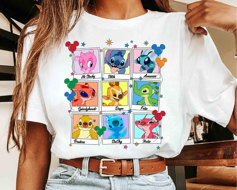 Disney Lilo & Stitch Experiments Photos Group Shirts, Stitch Emotions ...