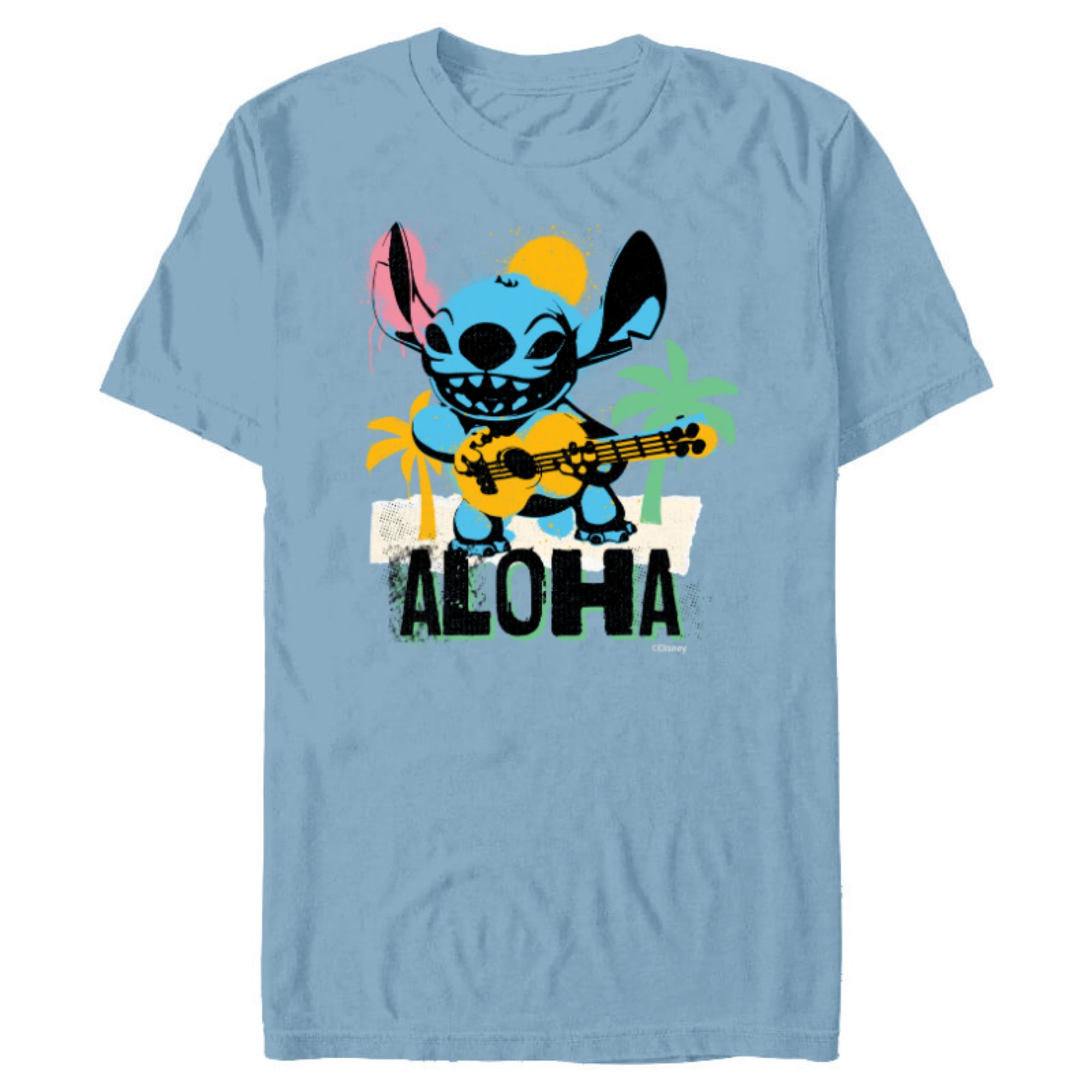 Disney Lilo & Stitch Galactic Grunge Aloha Stitch - Short Sleeve ...