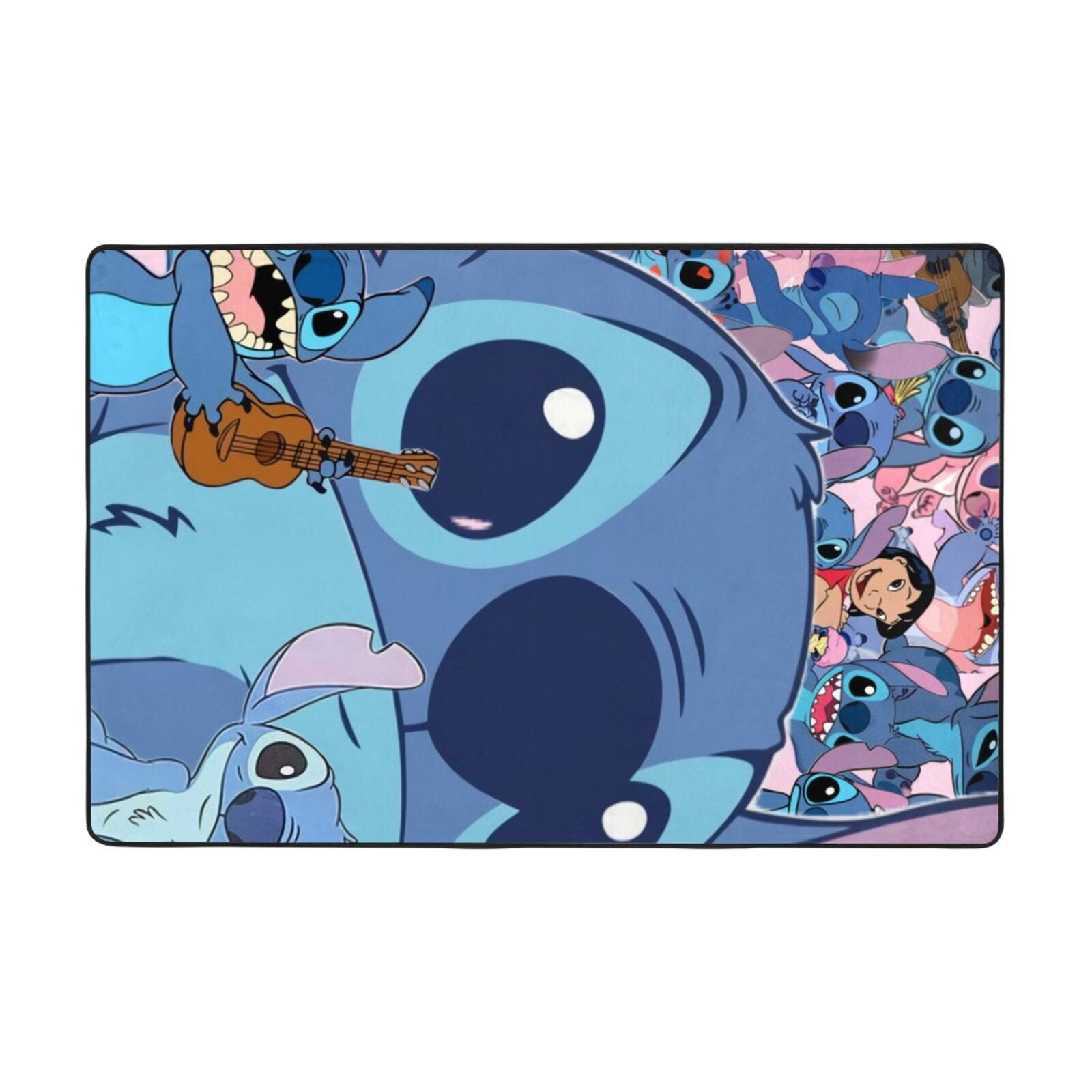 Disney Lilo and Stitch Gamer Rug Room Non-Slip Gaming Rug Cool Graffiti ...