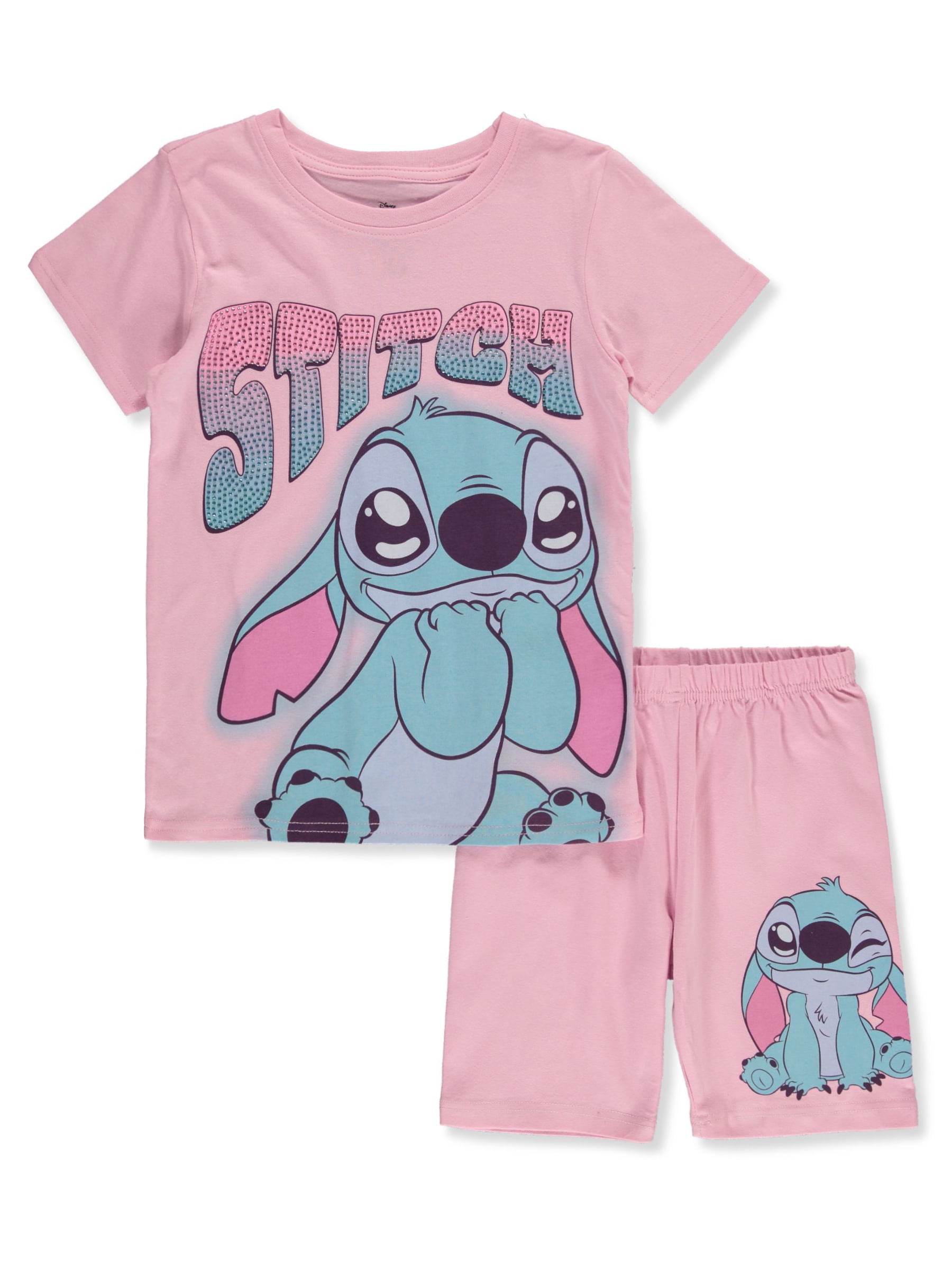 Disney Lilo & Stitch Girls' 2-Piece Shorts Set Outfit - pink, 14 - 16 ...