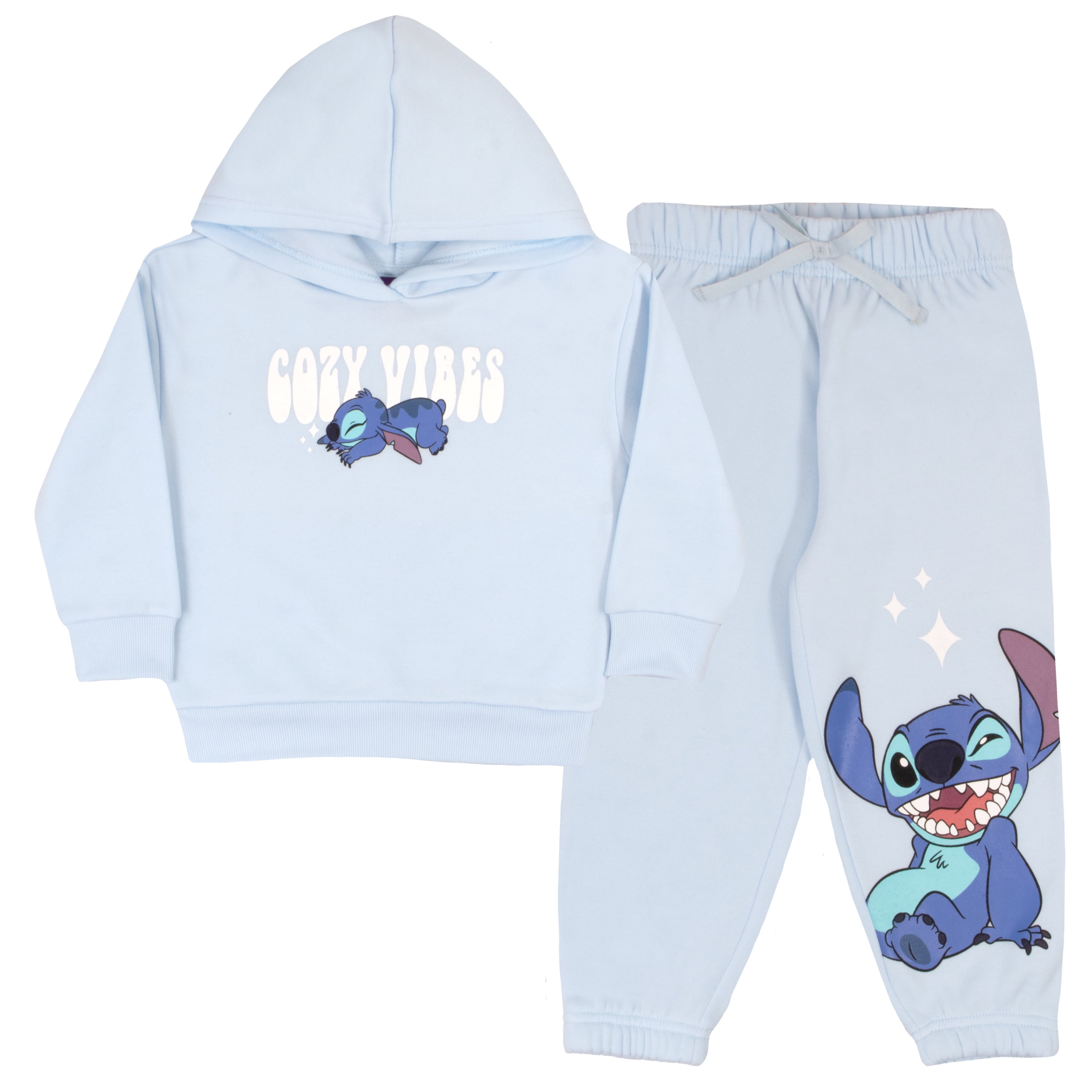 Disney Lilo and Stitch Girls Matching Sets Pullover Hoodie and Jogger ...