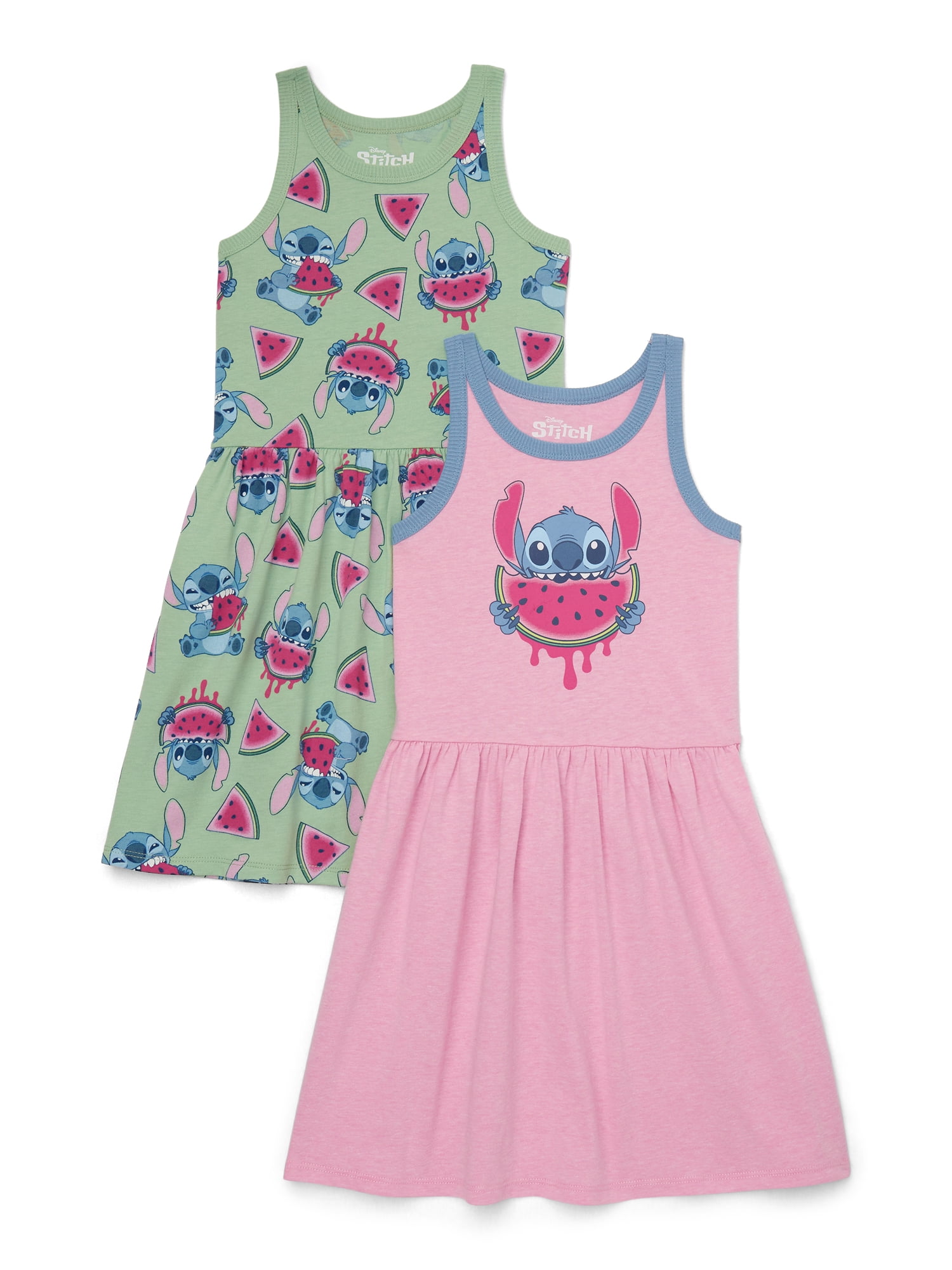 Disney Lilo & Stitch Girls Tank Dress, 2-Pack, Sizes 4-16 - Walmart.com