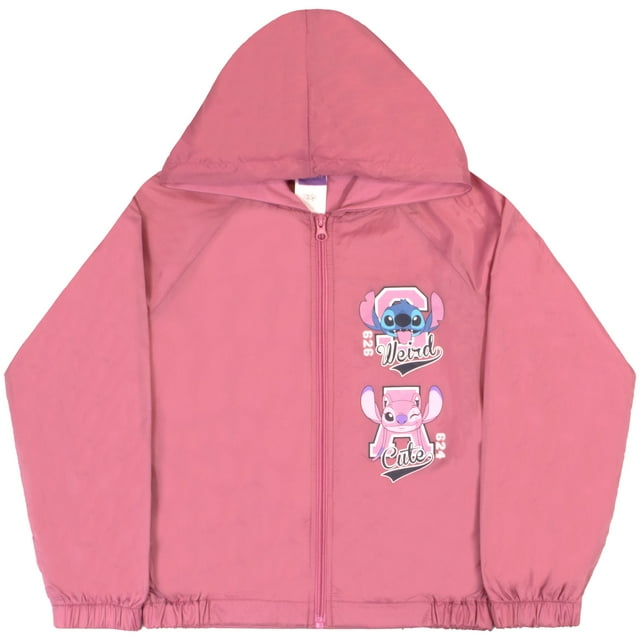 Disney Lilo and Stitch Girls Windbreaker Jacket Kids Rain Jacket for Big Kids Girls Rain Jacket ...