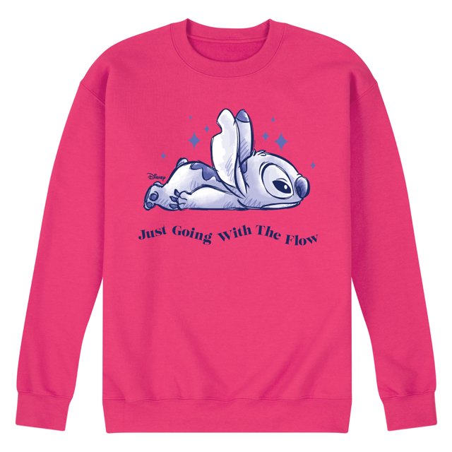 Disney - Lilo & Stitch - Go With The Flow - Men's Crew Neck Fleece ...